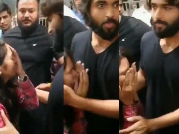 ವಿಜಯ್ ದೇವರಕೊಂಡನನ್ನು ತಬ್ಬಿಕೊಂಡು ಕಣ್ಣೀರಾಕಿದ ಮಹಿಳಾ ಅಭಿಮಾನಿ | Fan Crying To ...