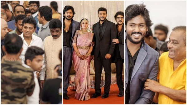 ಮನು- ಸಂಗೀತಾ ಅದ್ಧೂರಿ ಆರತಕ್ಷತೆ: ಶಿವಣ್ಣ, ರಾಘಣ್ಣ, ಖುಷ್ಬೂ ಶುಭ ಹಾರೈಕೆ ...