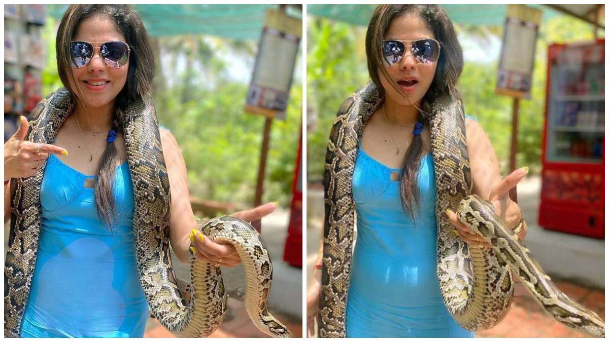 Sharmitha Gowda: ಮಲೆನಾಡ ಖಳನಟಿ ಮೈ ಮೇಲೆ ಹೆಬ್ಬಾವು! | Geetha Serial fame ...